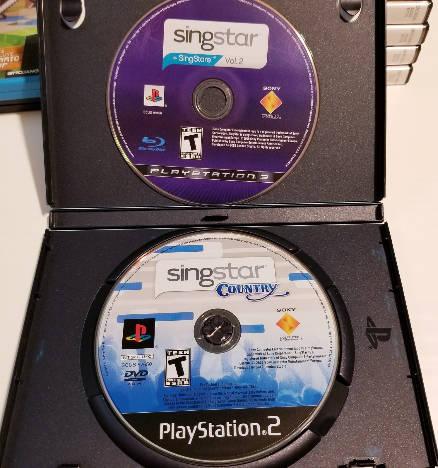 SINGSTAR COUNTRY - Playstation 2 & SINGSTAR VOL2 - Playstation 3 GREAT ...