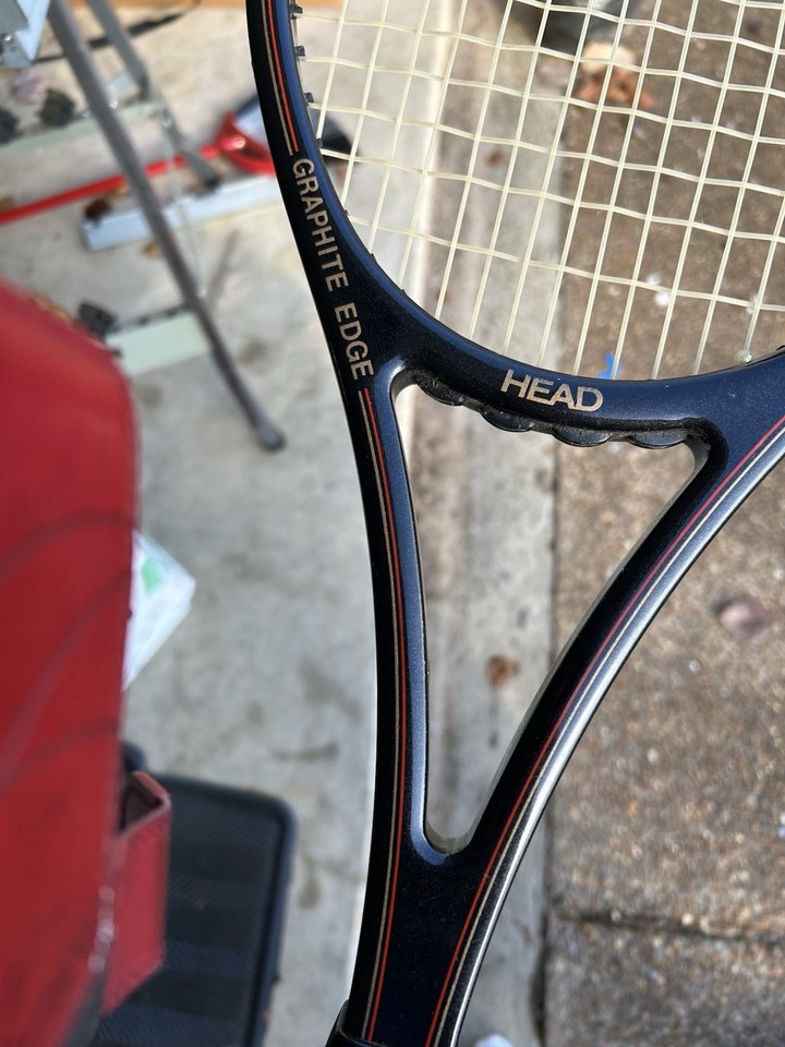 VINTAGE 1970s AMF HEAD GRAPHITE EDGE TENNIS RACKET Made USA | eBay