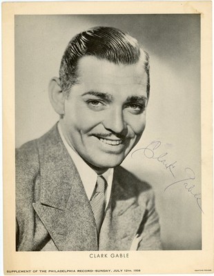 Clark Gable ~ Signed Autographed Vintage 1930's Photo King of Hollywood ...