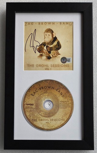 ZAC BROWN BAND SIGNED DISPLAY BECKETT BAS COA AUTOGRAPHED CD COUNTRY ...