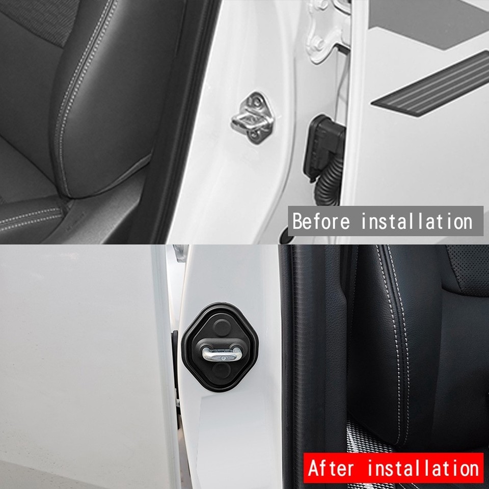 Car Door Lock Silicone Pad Door Lock Protect Cover for LC250 2023 ...