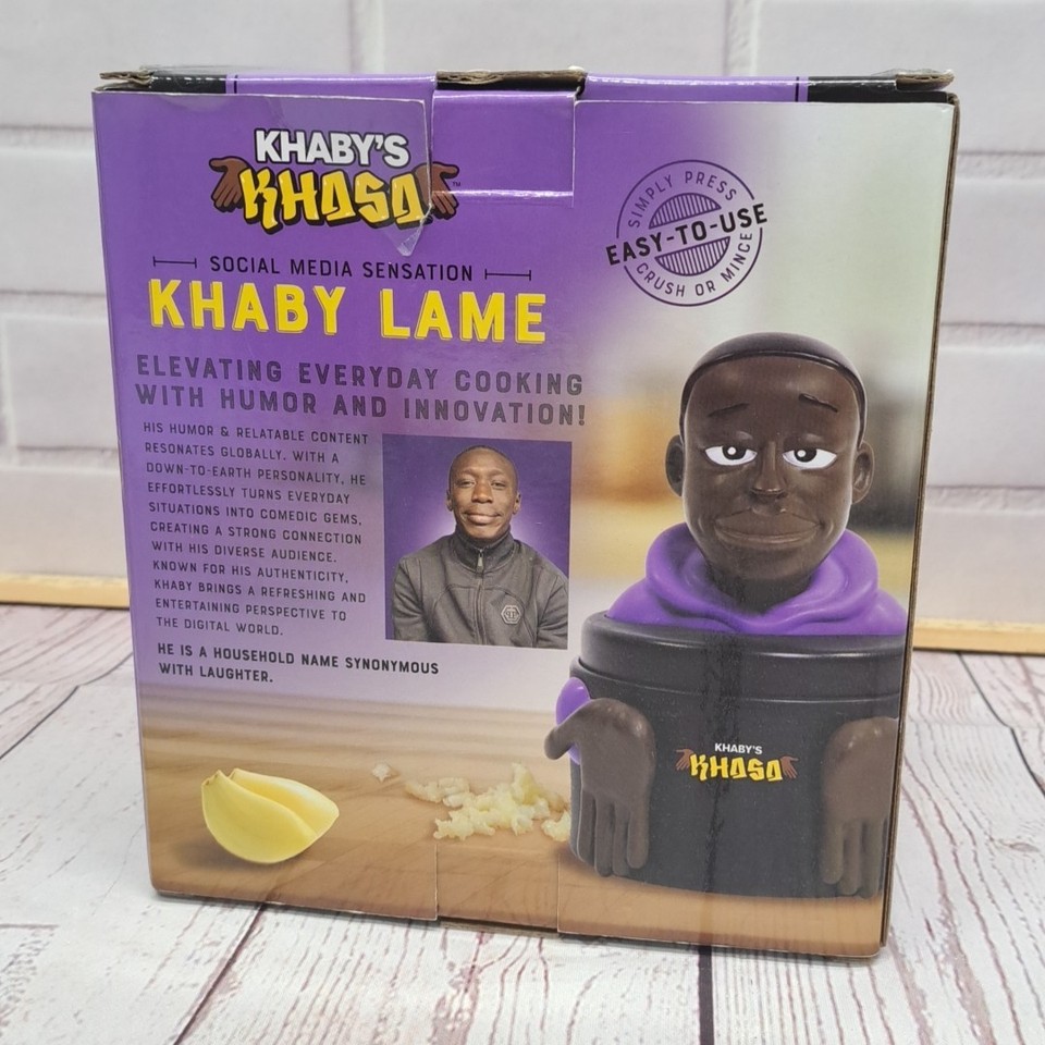 Khaby’s Khasa Garlic Crusher, Crush or Mince , Easy Use, All Star ...