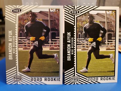 2020 SAGE HIT (2)Lot Brandon Aiyuk #80 Rookie Base/Silver San Francisco ...