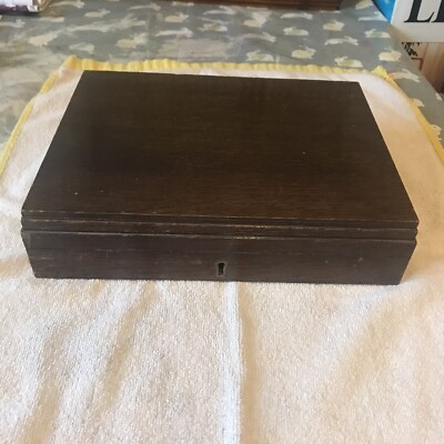 Beautiful Vintage Velvet Lined Wooden Box | eBay UK