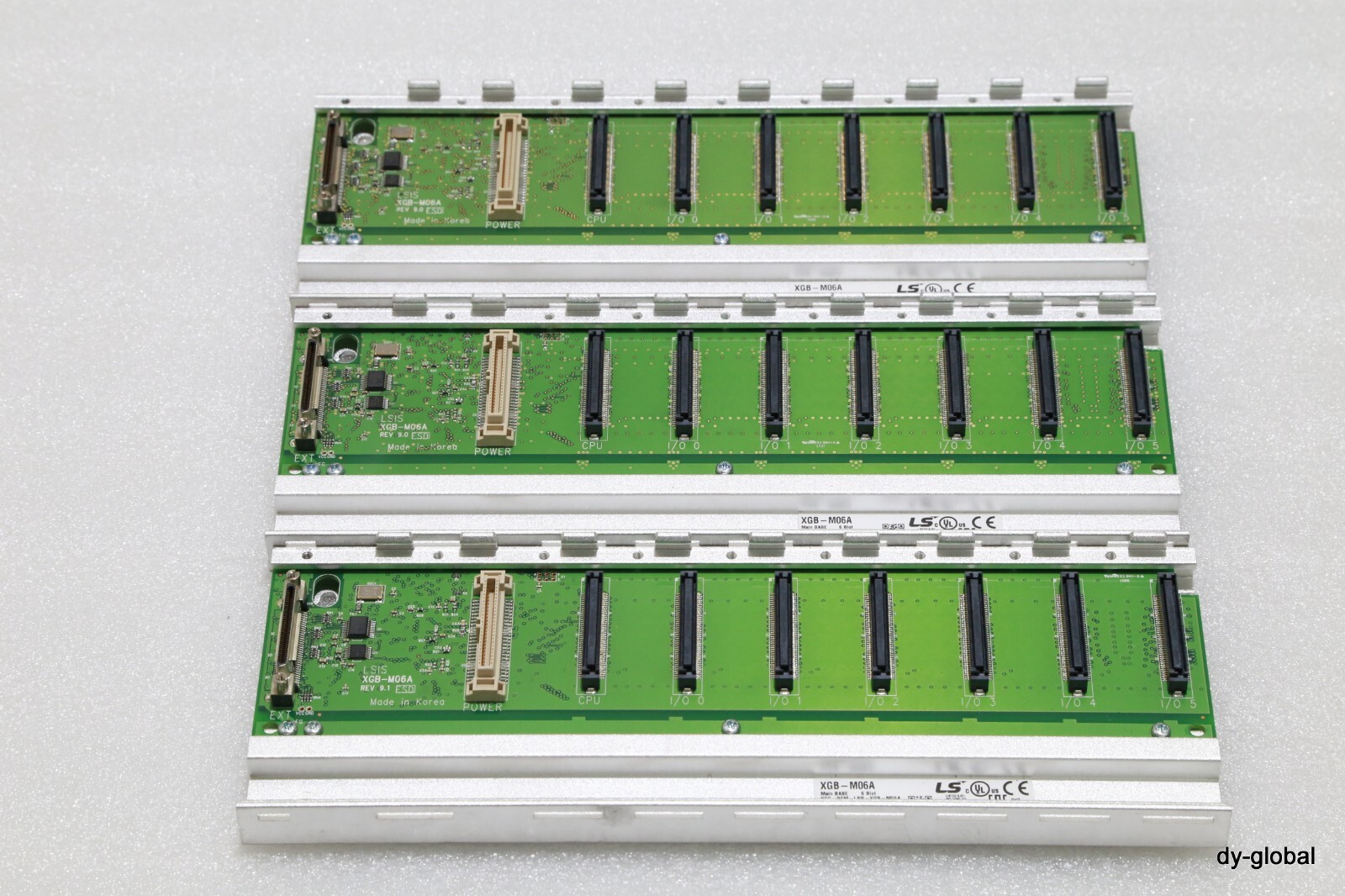 LS Used XGB-M06A V1.00 ﻿REV 9.0~9.1 MAIN BASE 6 SLOT PLC-I-817=9T17 | eBay