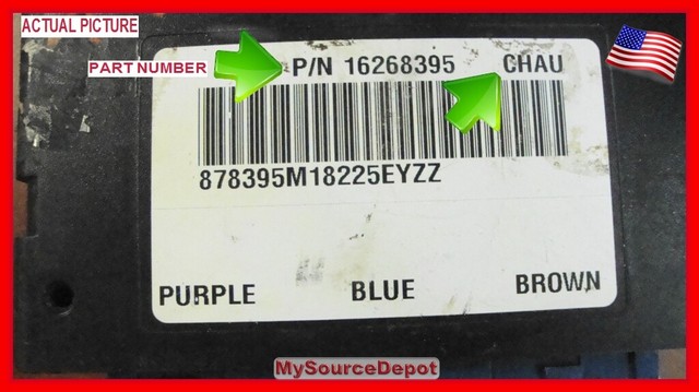 Chevrolet Blazer Body Control Module BCM ECM Fits 1998 16632s for sale ...