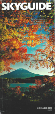AMEX SkyGuide airline guide (OAG competitor) N Am pocket timetable 11/ ...