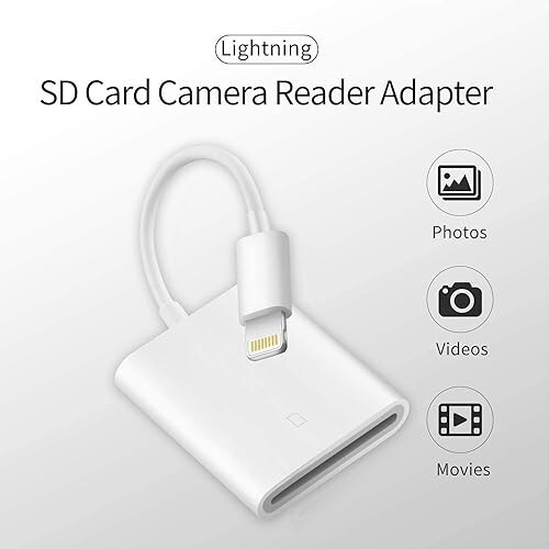 Apple MFi Certified Lightning to SD Card Camera Reader for iPhone iPad ...