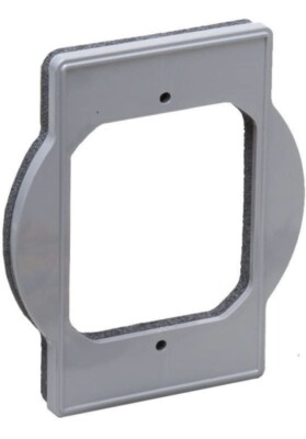 Hubbell Taymac PRBA400G Gray Polycarbonate 1-Gang Round Box Adapter 0. ...