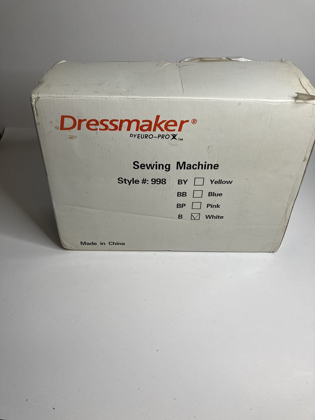 Dressmaker Model 998 Portable Small White Sewing Machine, Euro-Pro | eBay