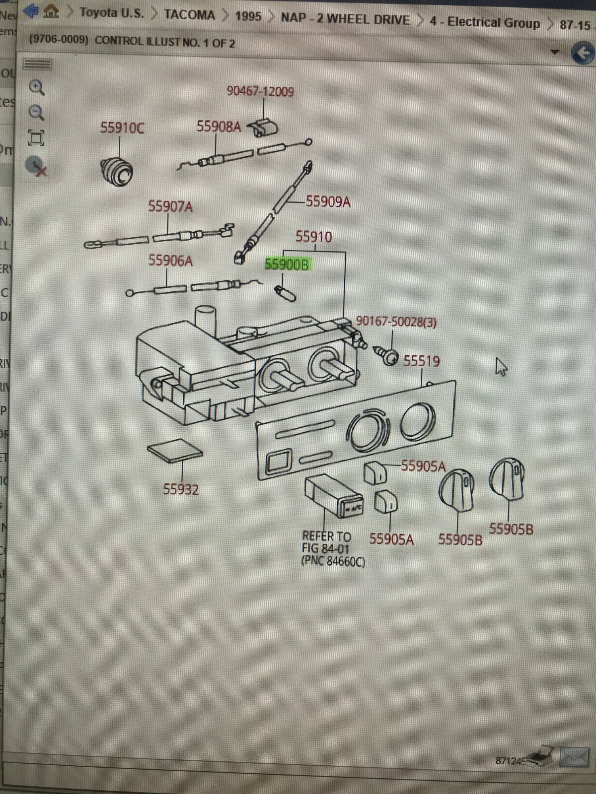 Genuine Toyota Air Conditioner Heater Control Back-light Bulb 90010 ...