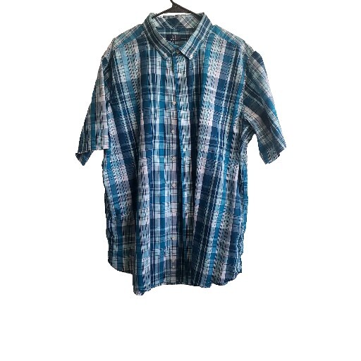 GEORGE CLASSIC FIT Blue Turquoise and White Casual Shirt 2XL 50-52 | eBay
