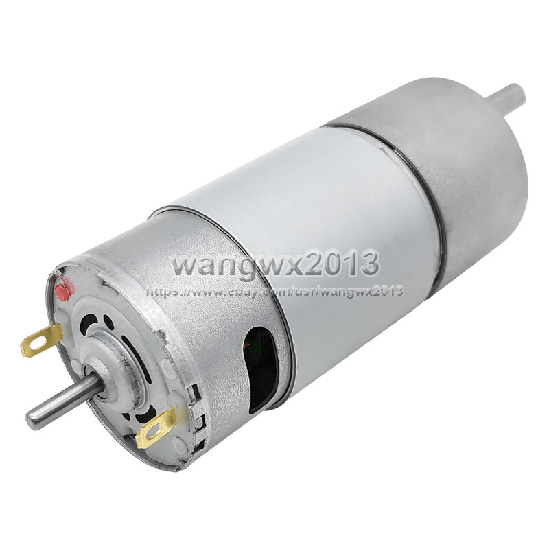 1pcs DC12V 24V 10RPM-900RPM 37GB-555 Metal Gearbox Speed Reduction Gear ...