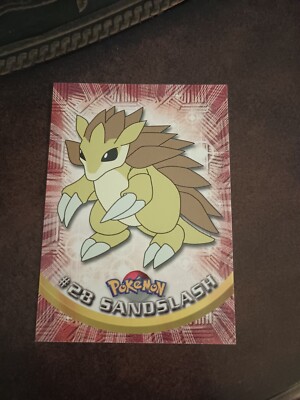 Sandslash #28 Topps Blue Label TV Animation Ed. Non Holo Pokémon 1999 ...
