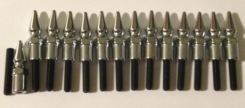 14 CHROME SPIKE VALVE COVER BOLT NUT BB FORD 429 460 BBF STUD BIG BLOCK ...