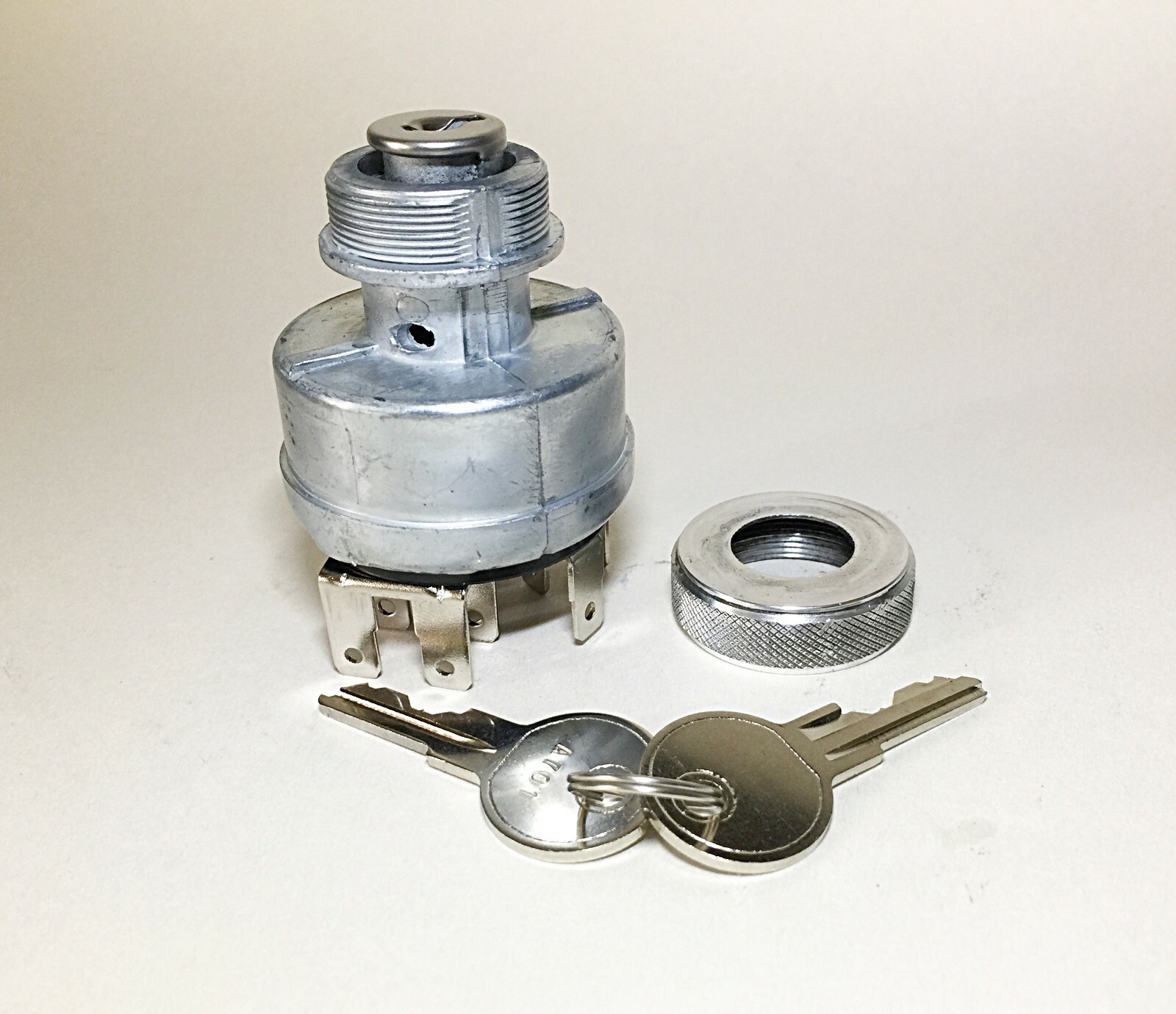 Custom, Hot Rod Keyed Ignition Dashboard Switch with polished 'Knurled ...