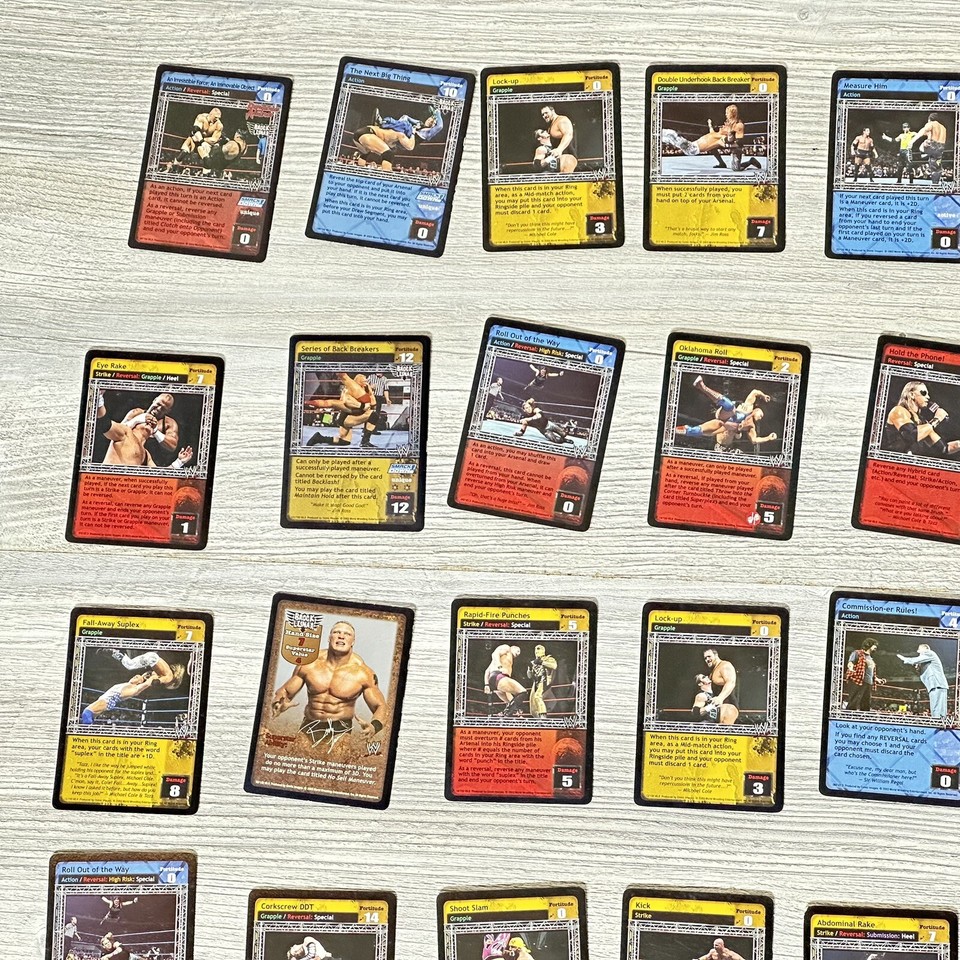 WWE Raw Deal CCG “Brock Lesnar” Velocity Starter Deck 59 Cards out of ...