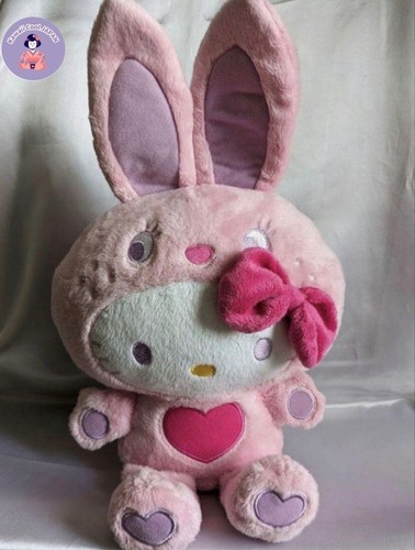 Hello Kitty Colorful Bunny Plush Pink 2009 Japan | eBay