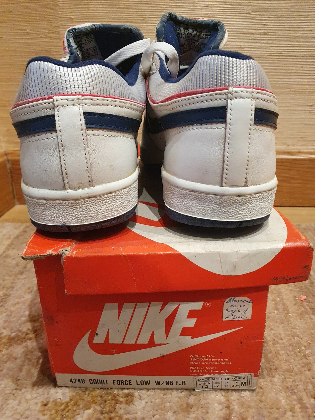 Vintage Original 1987 Nike court Force low sz 12us Rare! | eBay