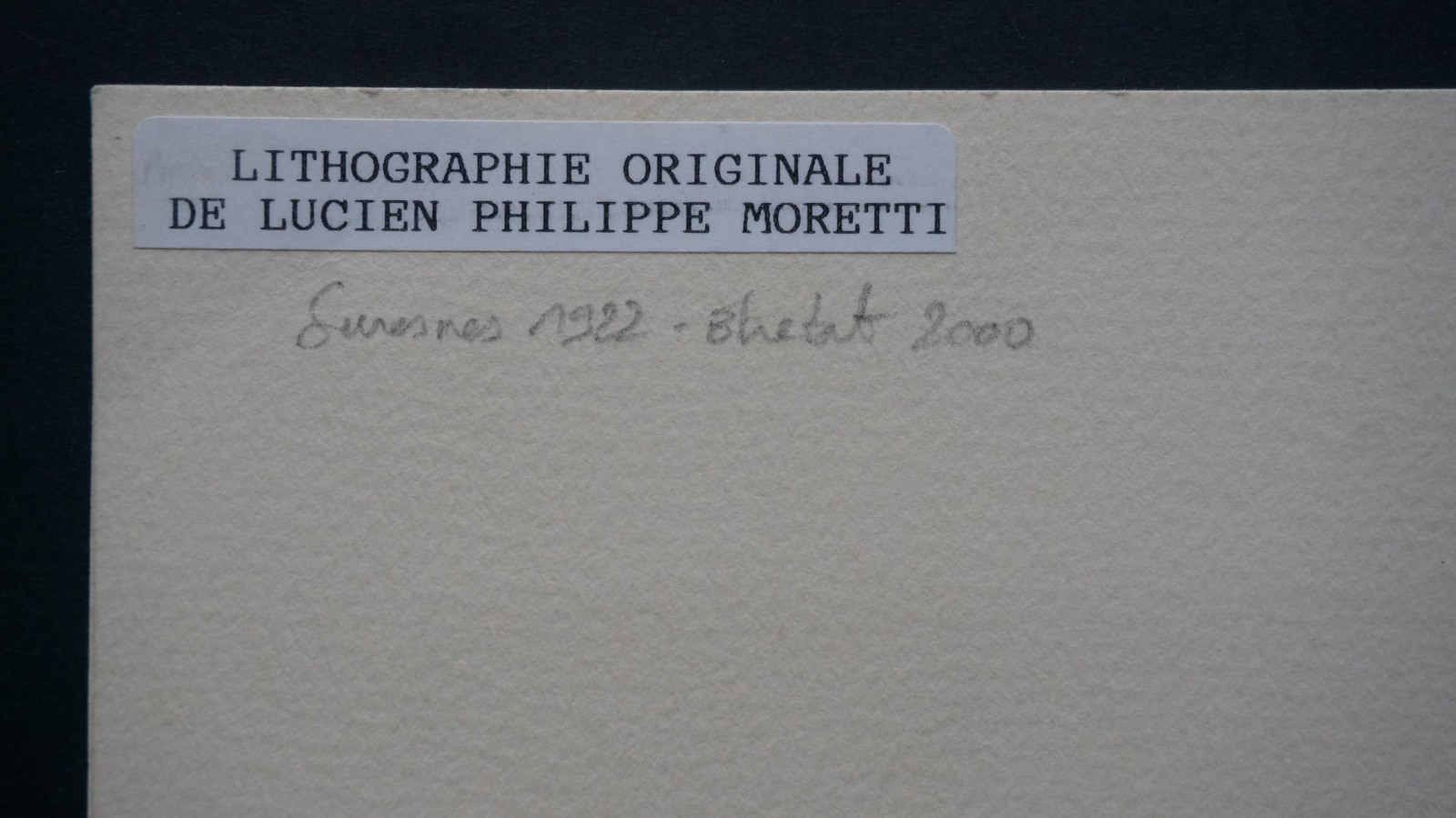 Lucien Philippe MORETTI - Lithographie originale - Un sac de bille | eBay