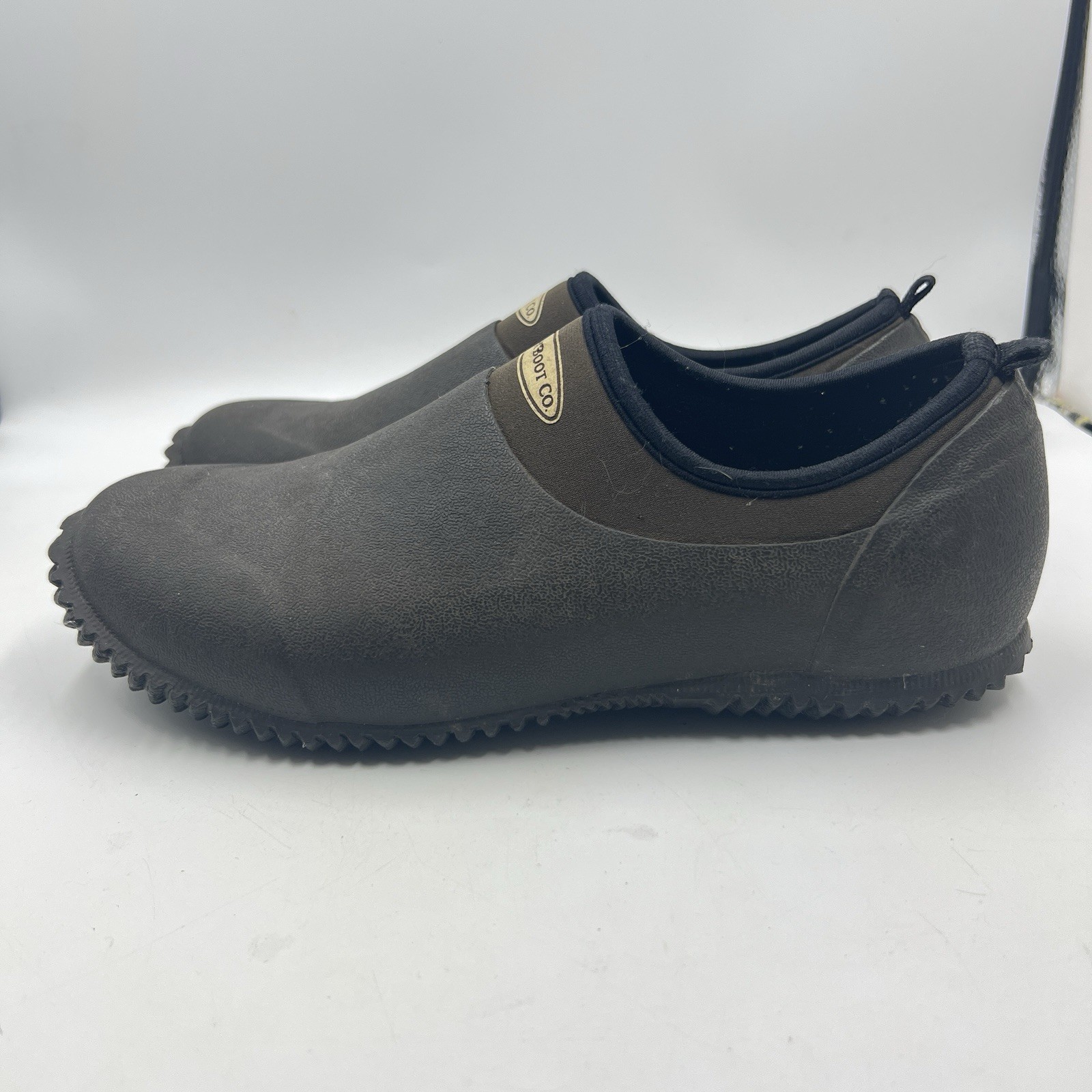 Muck Boot Co. Rubber Slip-On Shoes Women's 8/8.5 Black Brown Rainwear ...