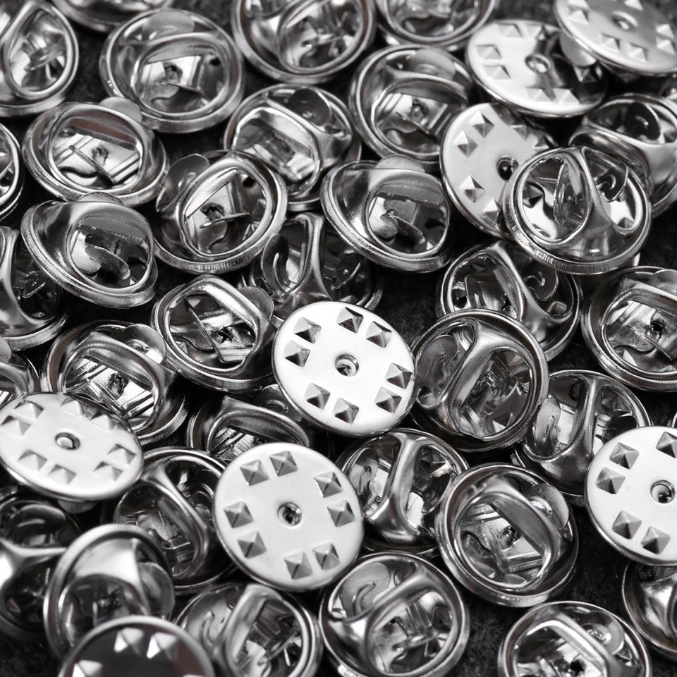 50Pcs Enamel Pin Set Pin Backs Crafts Locking Pin Backs Tie Pin Lapel ...