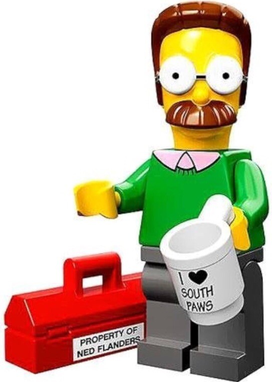 LEGO Ned Flanders Collectible Minifigure The Simpsons Series 1 (71005 ...