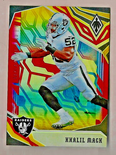 KHALIL MACK 2018 PHOENIX FOOTBALL COLOR BURST PARALLEL INSERT CARD #78 ...