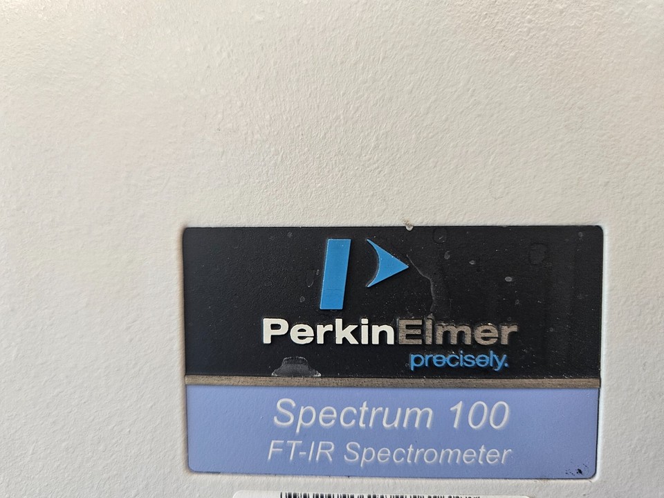 Perkin Elmer Spectrum 100 FT-IR Spectrometer w/ computer & Spectrum ID ...