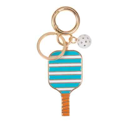 Enamel Pickleball Paddle Keychain, Pickleball Racket Key Chain, Pickle ...