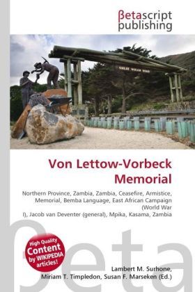 Von Lettow-Vorbeck Memorial | Kartoniert | 9786130341015 9786130341015 ...
