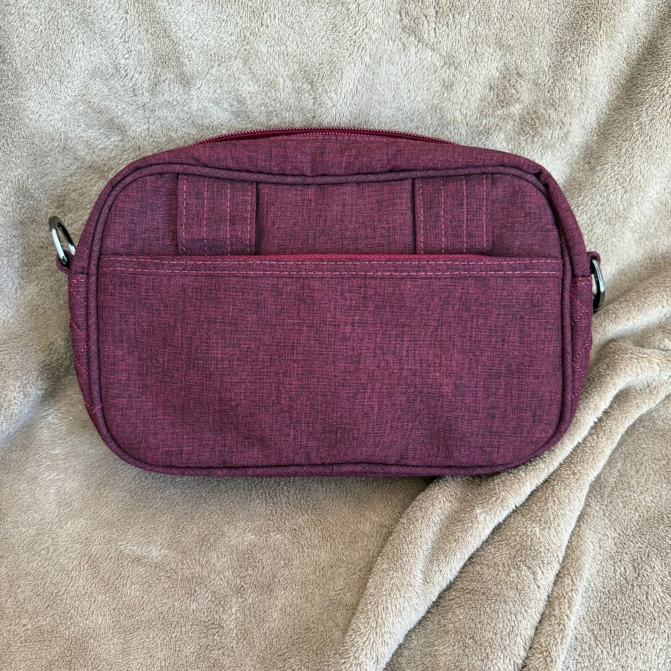 LUG Women's Carousel Handbag Purse Burgundy Marled RFID-Blocking ...