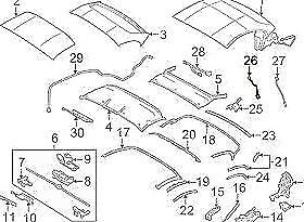 BMW Z4 E89 ROADSTER Roof Shell Right Microswitch 54377227398 NEW ...