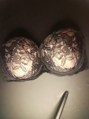 La Senza Bra Womens 32DD Black Lace Strapless Push Up Bra | eBay