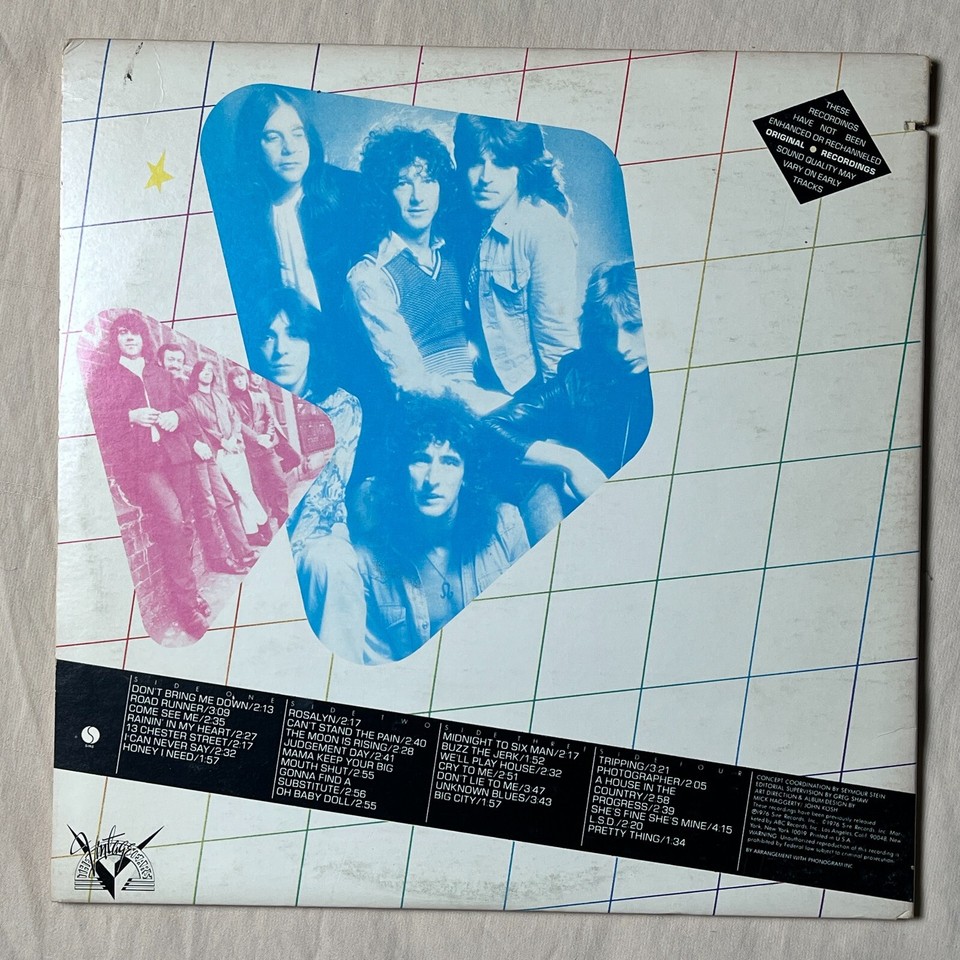 THE PRETTY THINGS The Vintage Years 1976 Vinyl 2xLP Sire SASH-3713-2 ...