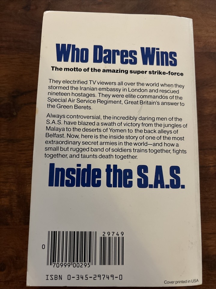 INSIDE THE S.A.S.: THE STORY OF THE AMAZING ELITE COMMANDO... - TONY ...