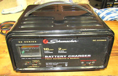 Schumacher SE-520MA 10/2 Amp Dual Speed Battery Charger Tested & Works ...