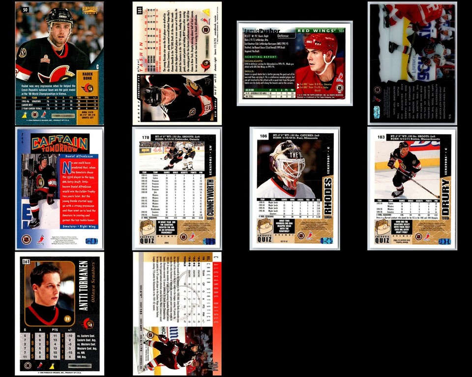 1996 Ottawa Senators (10) Card Lot - RARE TREASURE | eBay