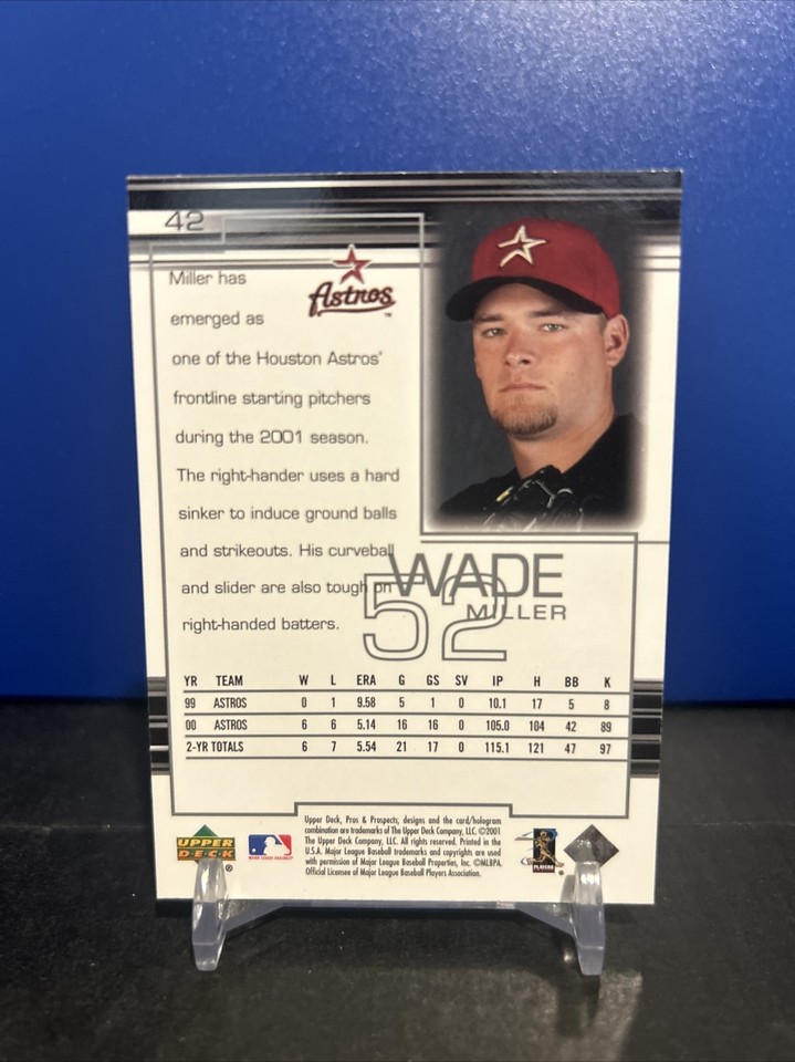 2001 Upper Deck Pros and Prospects Wade Miller Houston Astros #42 | eBay
