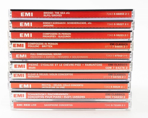 Lot of 10 EMI Classics CDs Classical Tchaikovsky Elgar Prokofiev ...