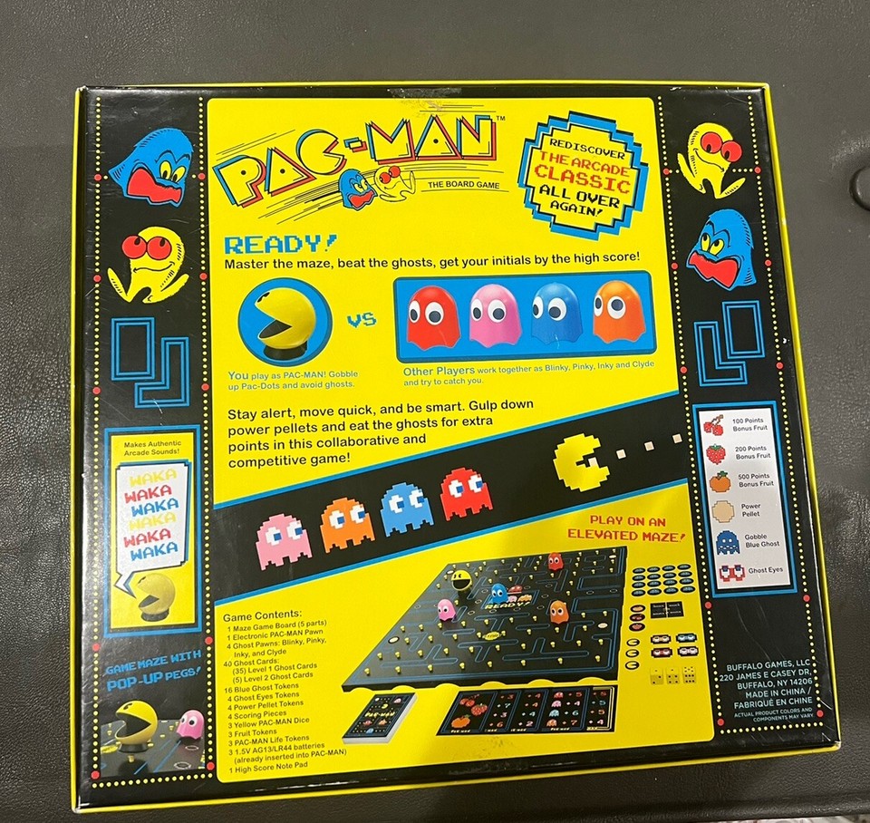 Pac Man The Board Game W/ Authentic Arcade Sounds Buffalo Games 100% ...