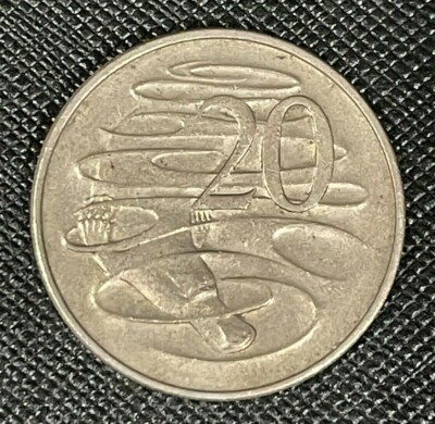 1966 Australia 20 Cents - Scarcer Wave Gap Variety - Circulated | eBay