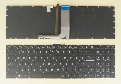 New UK Keyboard For MSI WS75 10TL WS75 10TK WS75 10TM Laptop white ...