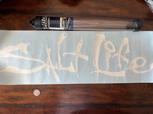 SALT LIFE Sticker Decal LARGE SIZE 24" Authentic White UV Resistant ...