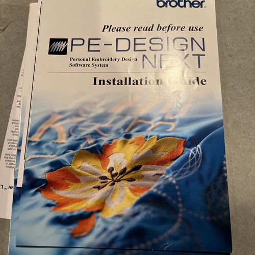 Brother PE-Design Next Instruction Manuals Installation Guides ONLY ...