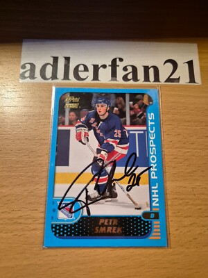 Peter Smrek Löwen Frankfurt Topps RC NHL Card SIGNIERT Unterschrift ...