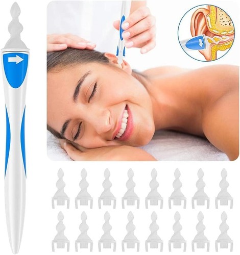 Ear Wax Cleaner Smart Removal Soft Spiral Swab Earwax Remover Tool Safe ...