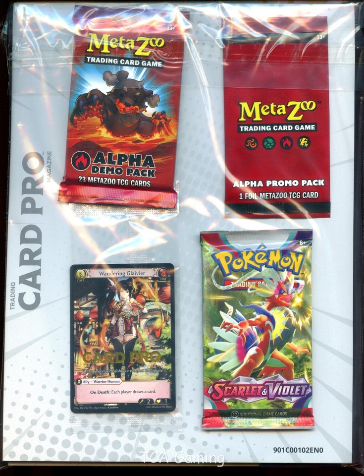 1x Sealed Card Pro + METAZOO Magazine Vol #1 ALPHA PROMO + DEMO ...
