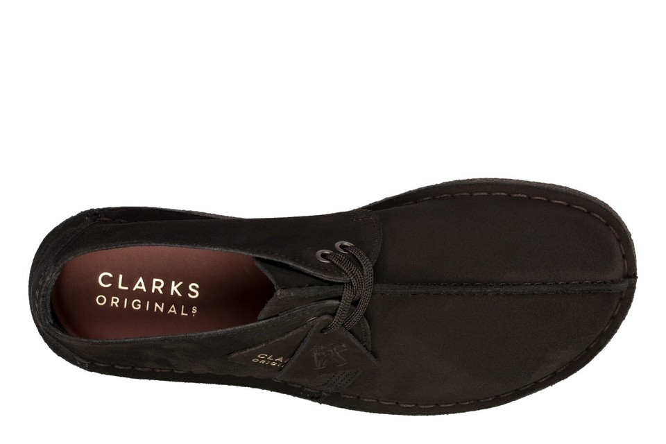 CLARKS DESERT TREK BLACK SUEDE MEN'S STYLE NUMBER 26155486 | eBay