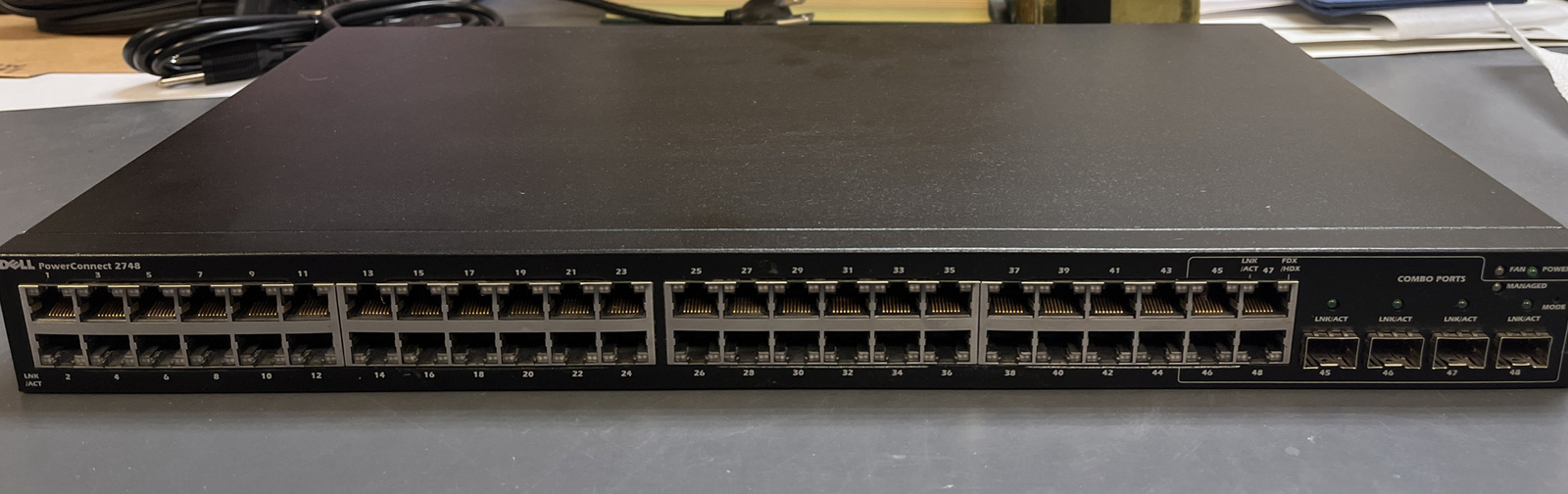 Dell PowerConnect 2748 48-port Managed Gigabit Ethernet Switch Xp166 ...